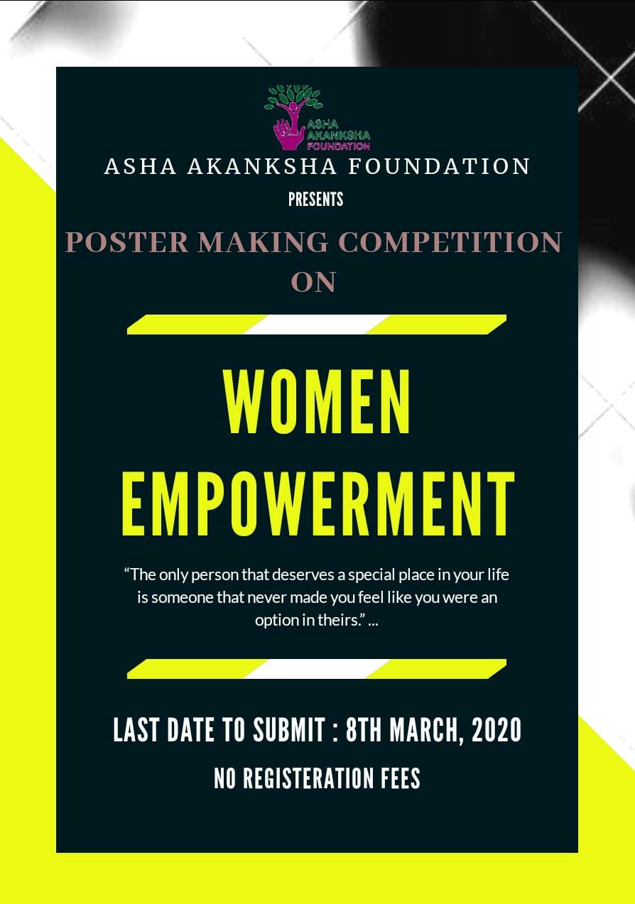 Poster Making Competition on Women Empowerment by Asha Akansha ...